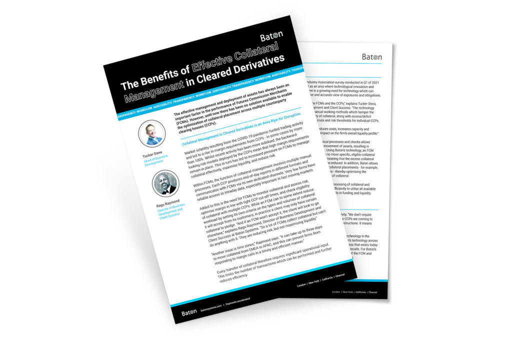 The Benefits of Effective Collateral Management in Cleared Derivatives